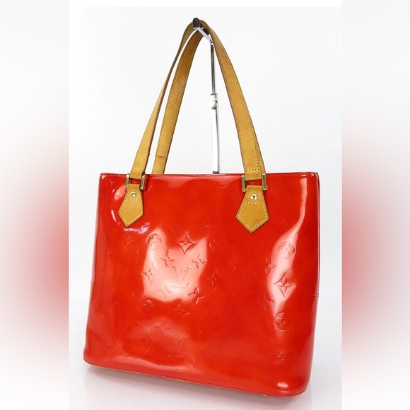 Louis Vuitton | Bags | Louis Vuitton Red Tote With Tan Handles | Poshmark